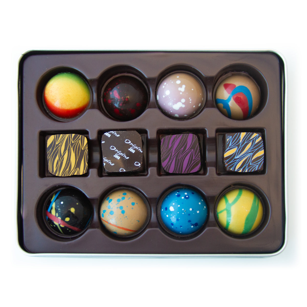 Tin 12 - Vancouver Tin Box with Assorted Chocolates – ChocolaTas LTD