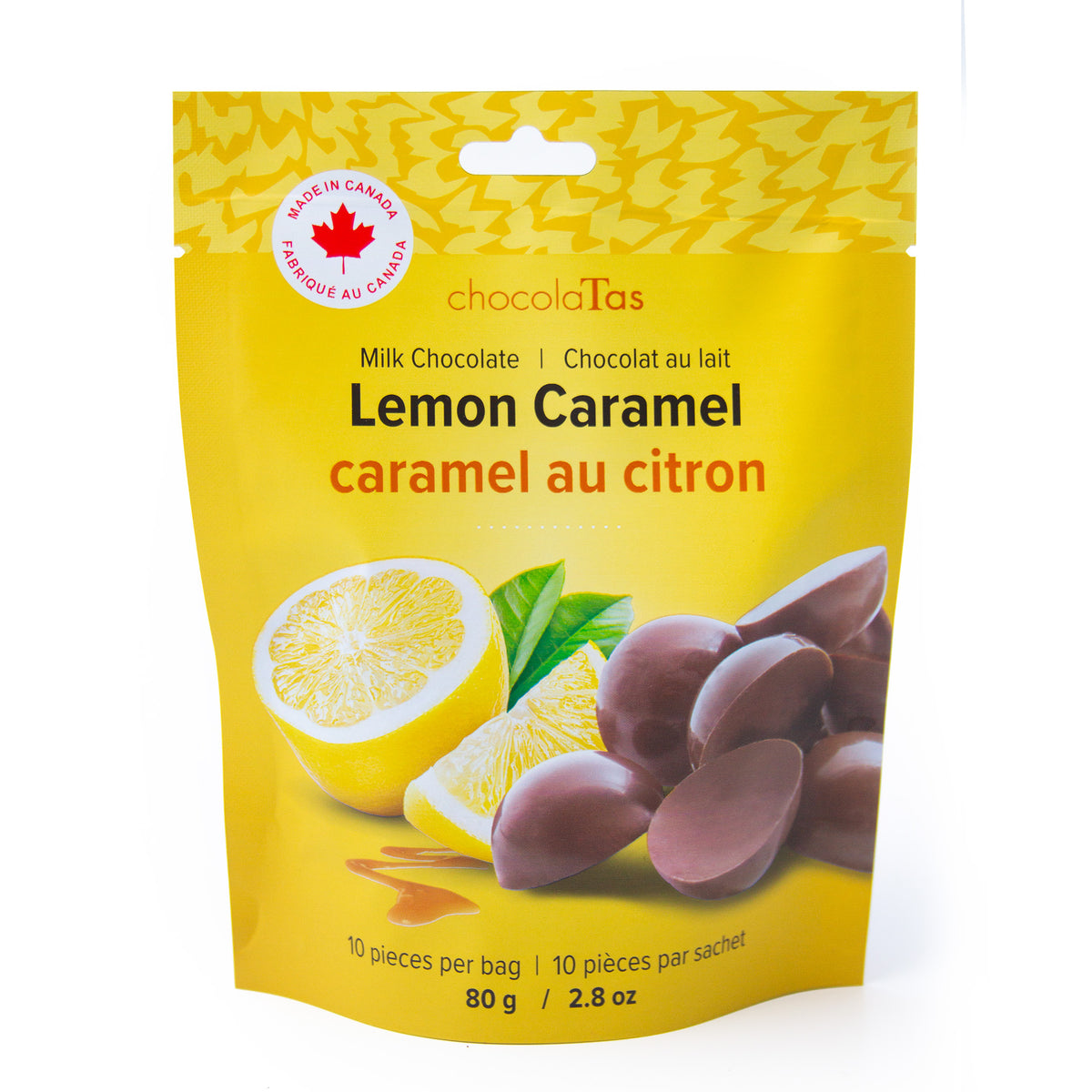 Caramel Lemon Bonbons - 10 piece bag – ChocolaTas LTD